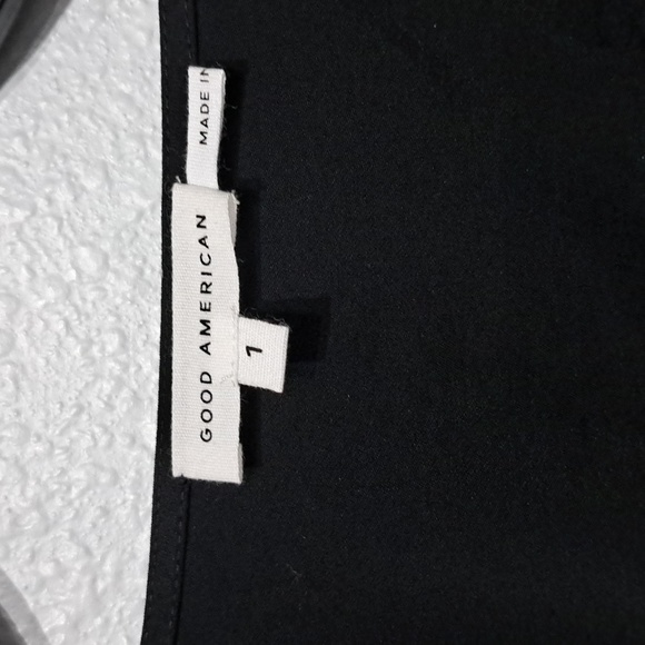Good American | Tops | Good American Wrap Top In Black0 | Poshmark
